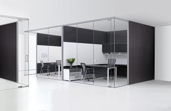 Mai Alur Glass Wall With Modular Partitions